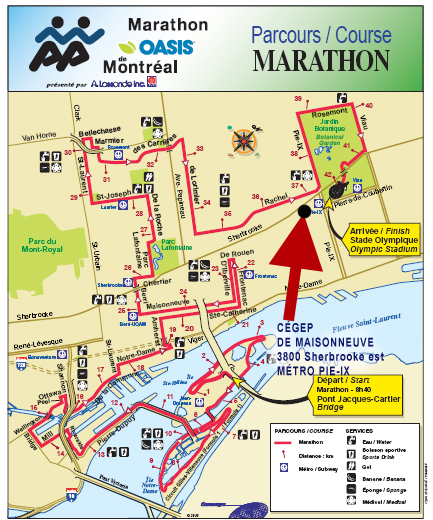 Forum Orandia - Le MARATHON de Montréal 2010 - demain matin